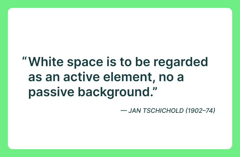10 ways to use white space in content design | Turtl